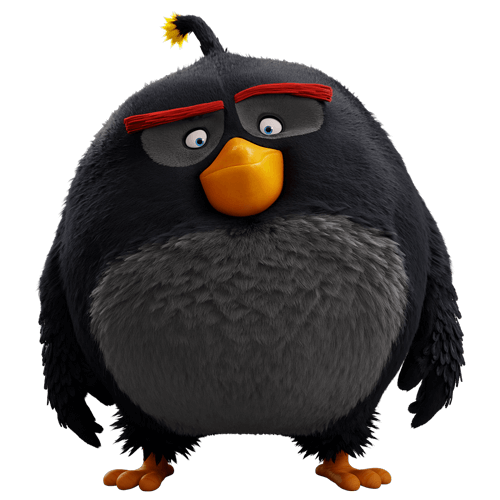 Angry Birds Bomb Coloring Pages - Hot Coloring Pages